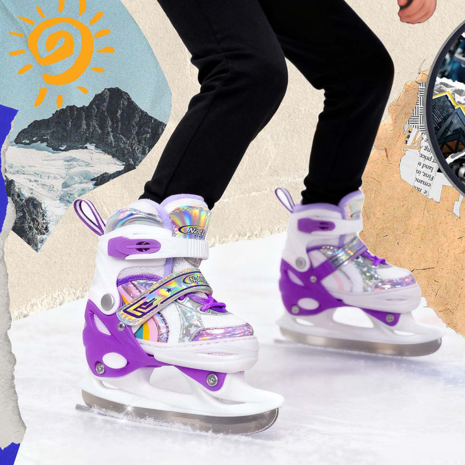 Nattork Double-Runner Ice Skates for Kids - Pink – NattorkSkates