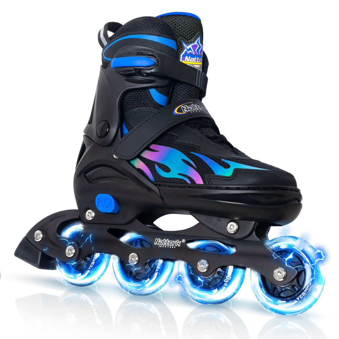 Nattork Adjustable Inline Skates for Kids - The Rush Lightning ...